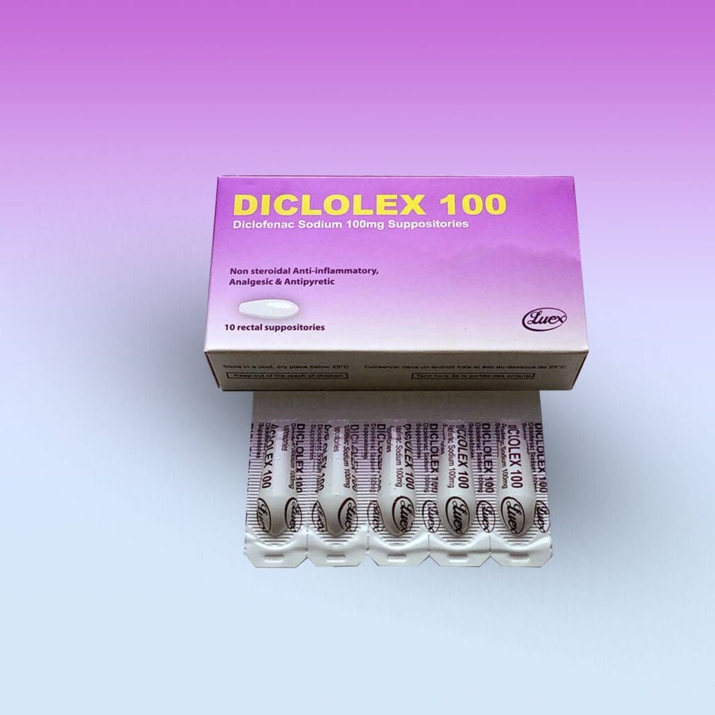 Diclolex 100mg Suppositories – Diclolex Range
